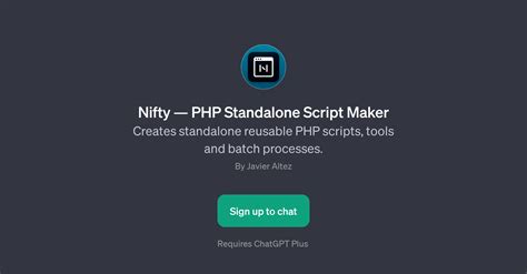 what is nifty php standalone script maker cloudbooklet