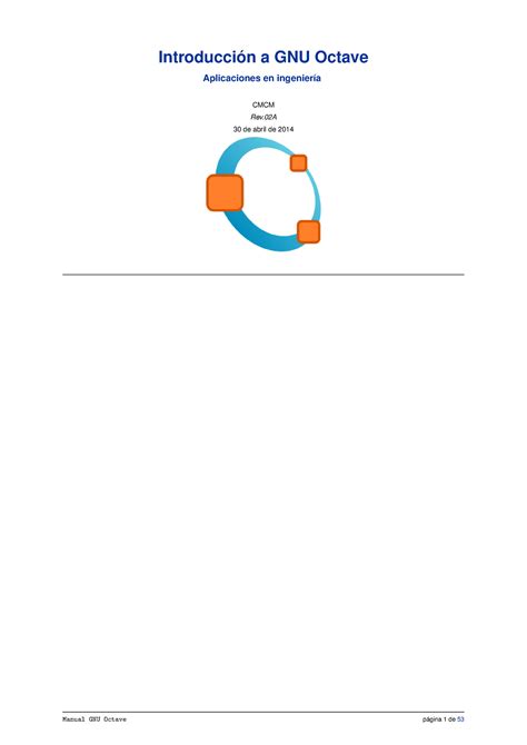 Manual Del Software Octave Introducción A Gnu Octave Aplicaciones En