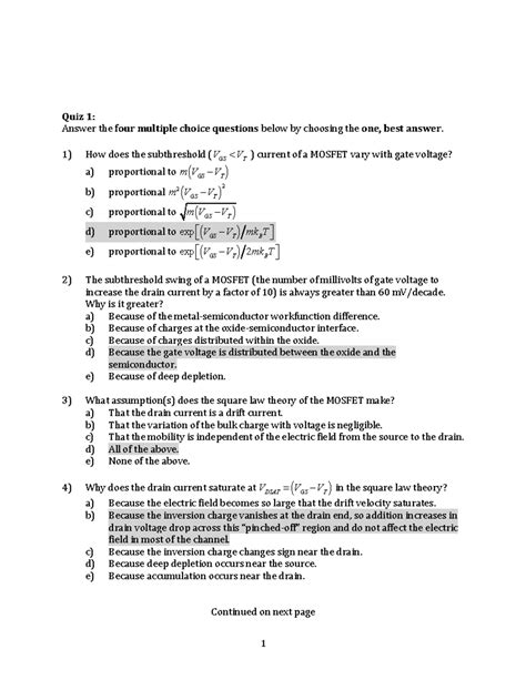 Week1 Quiz Answers 1 Quiz 1 Answer The Four Multiple Choice