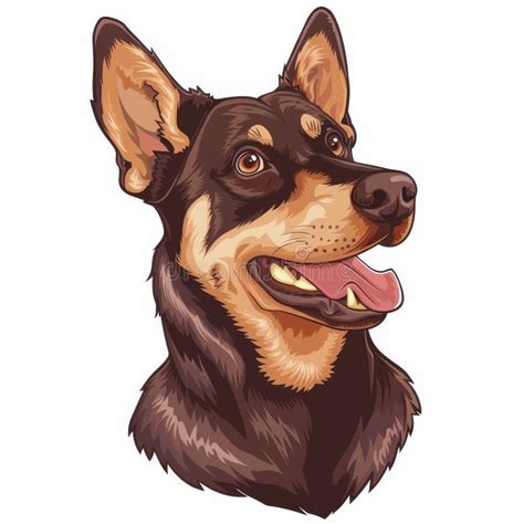 Australian Kelpie Stock Illustrations 318 Australian Kelpie Stock