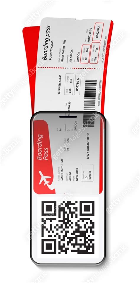 Airline Mobile Boarding Pass 이미지 1355643786 일러스트 무료 일러스트 게티이미지뱅크