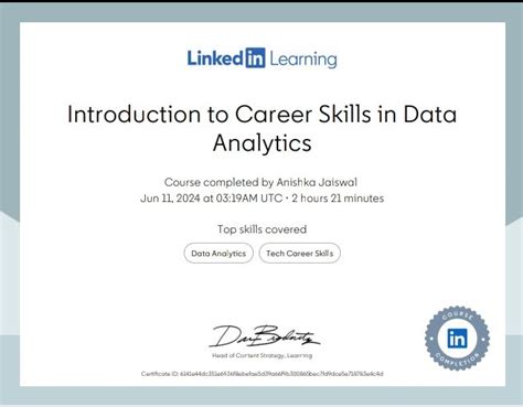 completed data analytics course anishka jaiswal posted on the topic