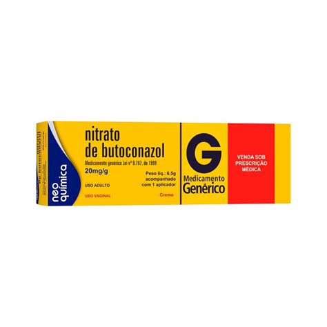 Nitrato De Butoconazol 20mgg Com 65gr Creme Vaginal Aplicador