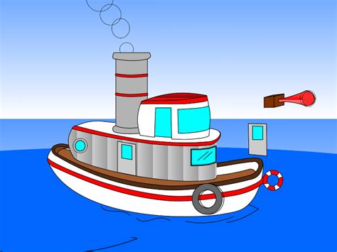 Download Animated Cartoon Tugboat SVG FreePNGimg