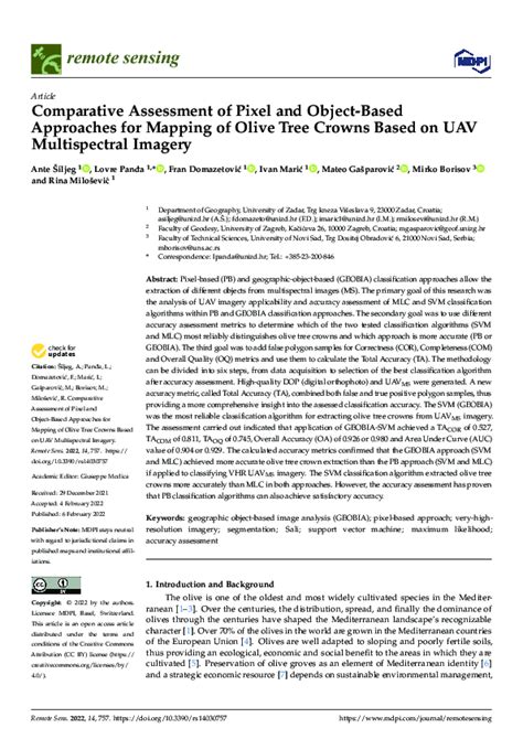Pdf Comparative Assessment Of Pixel And Object Based Approaches For