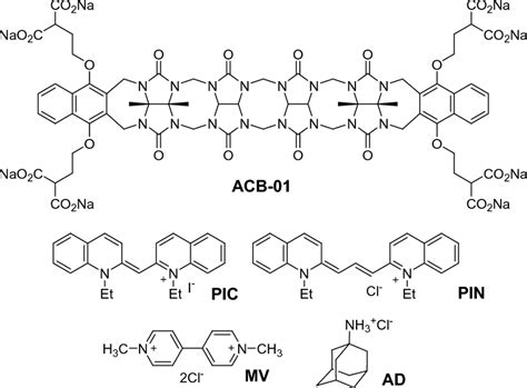 Chemical Structures Of Acyclic Cb N Organic Dyes And Cationic Guests Download Scientific Diagram