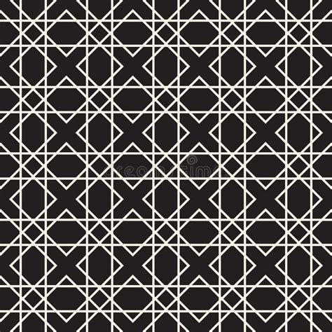 Vector Seamless Pattern Modern Stylish Texture Repeating Geometric