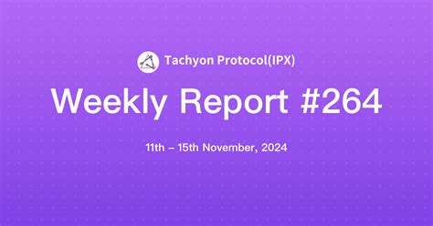 Tachyon Protocol Weekly Report 161 By Tachyon Tachyon Protocol Medium