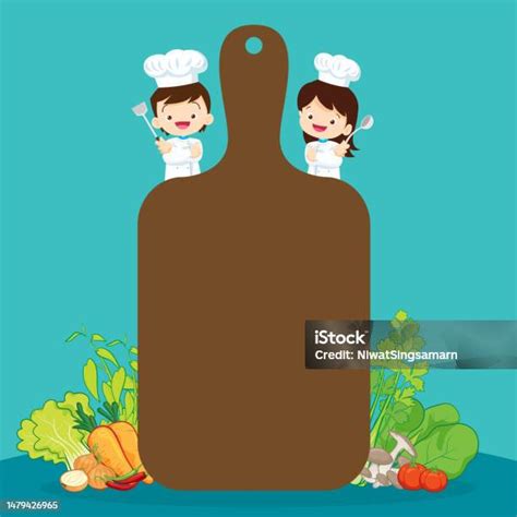 요리사 어린이 요리 클래스 디자인 서식 파일입니다 귀여운 작은 요리사 요리 식사 메뉴 가리기에 대한 스톡 벡터 아트 및 기타 이미지 가리기 가정 주방 가정의 방