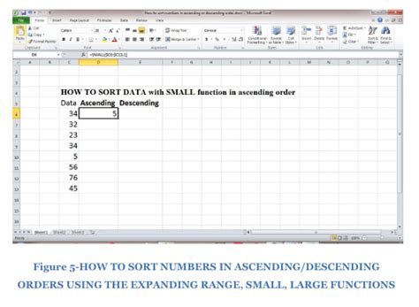 Excel Formula Sort Numbers Ascending Or Descending Excelchat