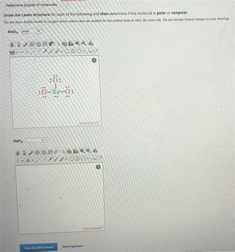 Solved Determine Polarity Of Molecules Draw The Lewls Structure For