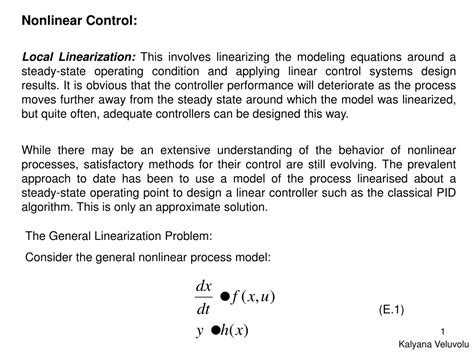 Ppt Nonlinear Control Powerpoint Presentation Free Download Id