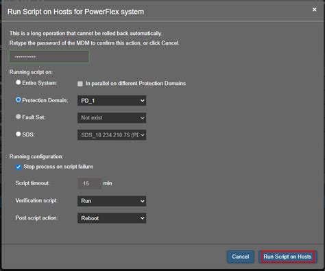 PowerFlex Run Script On Host Aka OS Patching Feature Explained Dell Ireland