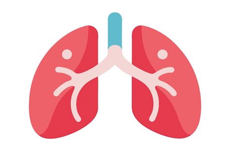 폐 클리파트 만화 스타일 터 일러스트레이션 프리미엄 벡터