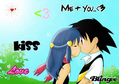 Dawn And Ash Kiss Fotograf A Blingee Com