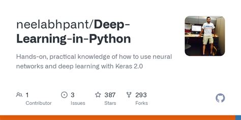 GitHub Neelabhpant Deep Learning In Python Hands On Practical Knowledge Of How To Use Neural