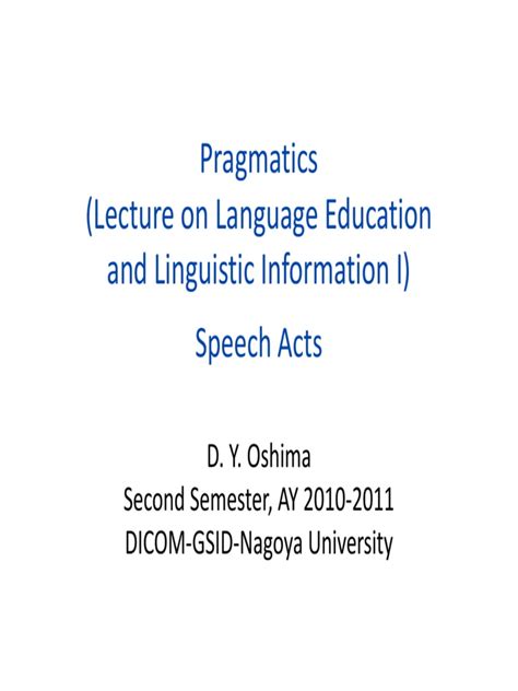 Pragmatics 04 Pdf Logic Syntax