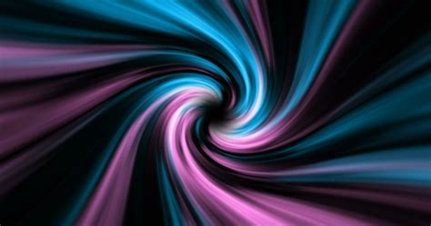 Abstract Blue Purple Swirl Twisted Abstract Tunnel From Lines