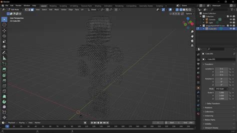 how to get rid of invisible faces in voxel models r blender