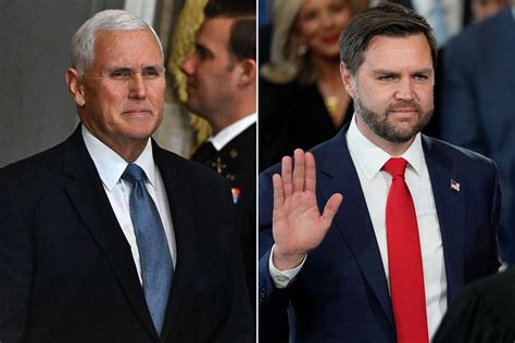 Mike Pence Watches Jd Vance Take His Former Place As Trumps No 2
