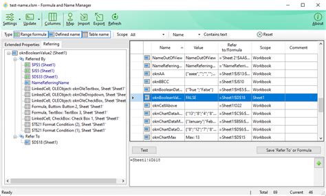 Advanced Name Manager And Formula Manager For Excel