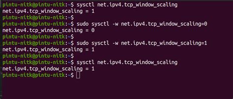 Linux Command Lines For Tcp Variables Geeksforgeeks