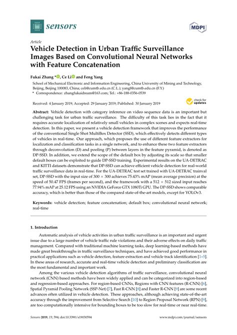 PDF Vehicle Detection In Urban Traffic Surveillance Images Based On Convolutional Neural