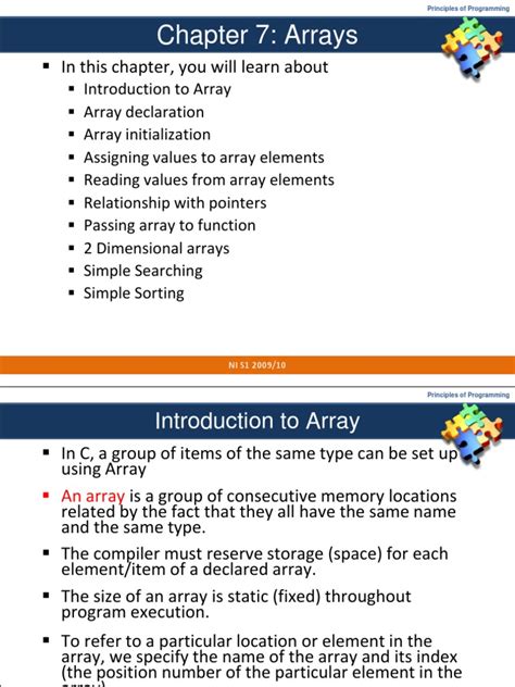 Chapter7 Arrays Pdf Array Data Structure Data Type