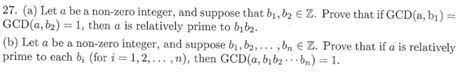 Solved A Let A Be A Non Zero Integer And Suppose That Chegg Com