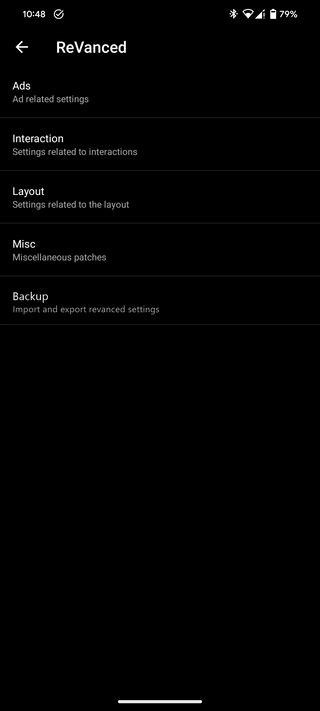 import export option would be helpful for reinstalls r revancedapp