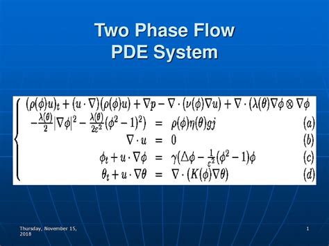 Two Phase Flow Pde System Ppt Download