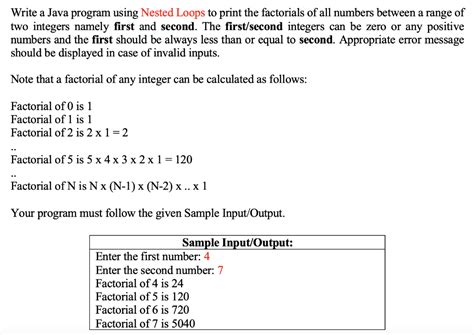 Solved Write A Java Program Using Nested Loops To Print The Chegg