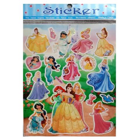 خرید برچسب فانتزی طرح پرنسس ها