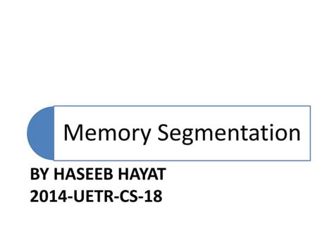 8086 Memory Segmentation Pdf 8086 Memory Segmentation Pdf