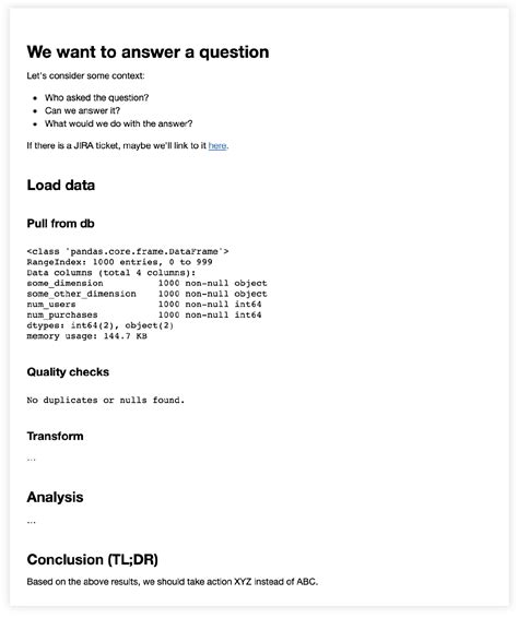 A Clean Way To Share Results From A Jupyter Notebook Geoff Ruddock