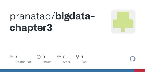GitHub Pranatad Bigdata Chapter