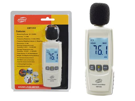 Digital Sound Level Meter Noise Measuring Instrument Decibel Meter LCD GM Measuring