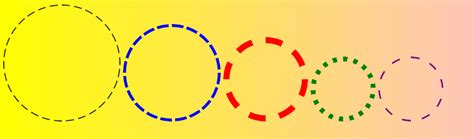 Javascript How To Create Dashed Circles With Uniform Spacing Stack Overflow