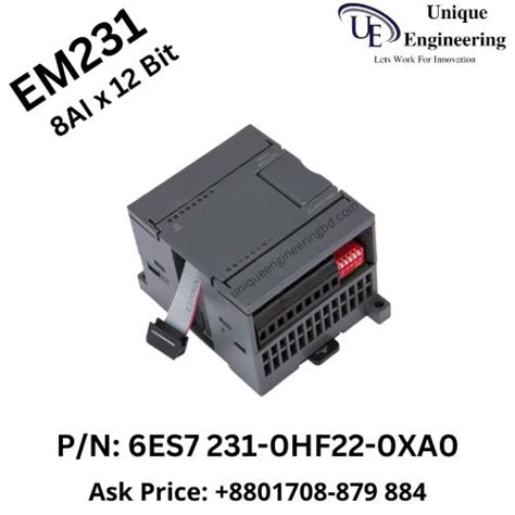 Siemens 8ai Module Em231 6es7231 0hf22 0xa0 Price In Bd