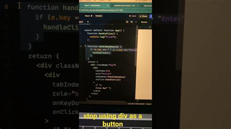 This Is Why You Should Avoid Using Div As Button Frontend Javascript Reactjs