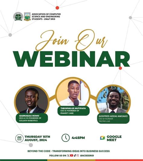 Godfred Addai Amoako On Linkedin Acses Week Celebration Webinar Theme