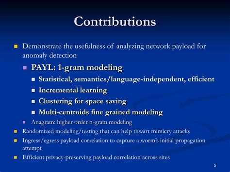 Ppt Network Payload Based Anomaly Detection And Content Based Alert