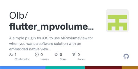 Github Olbfluttermpvolumeview A Simple Plugin For Ios To Use Mpvolumeview For When You Want