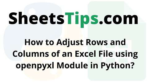 Python Openpyxl Cell Height
