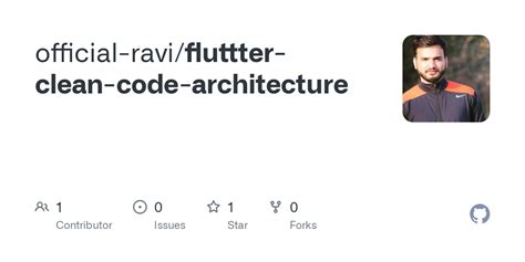 GitHub Official Ravi Fluttter Clean Code Architecture