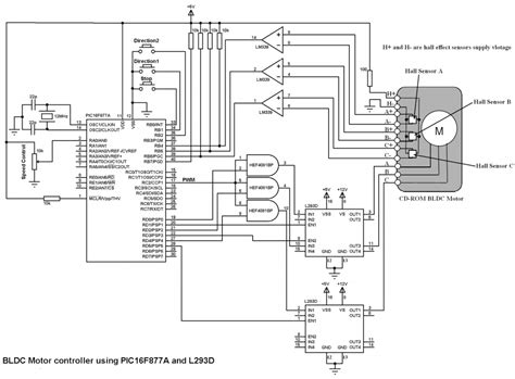 Bldc Motor Control Using Pic16f877a And L293d Ccs C