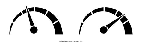 High Speed Low Speed Performance Icon Stock Vector Royalty Free Shutterstock