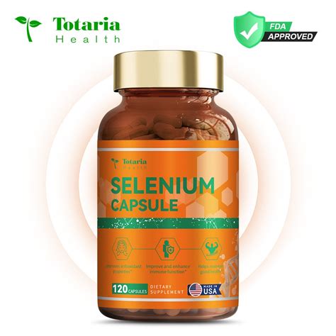 Totaria Selenium Supplement Bladder Support Selenium Pill For Immune System And Cellular