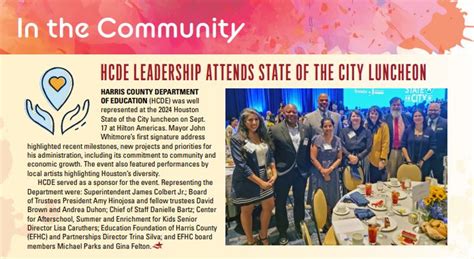 Efhc Education Foundation Of Harris County Board Has Been Out In The
