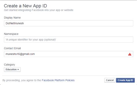 Facebook Authentication For ASP NET MVC Web Application